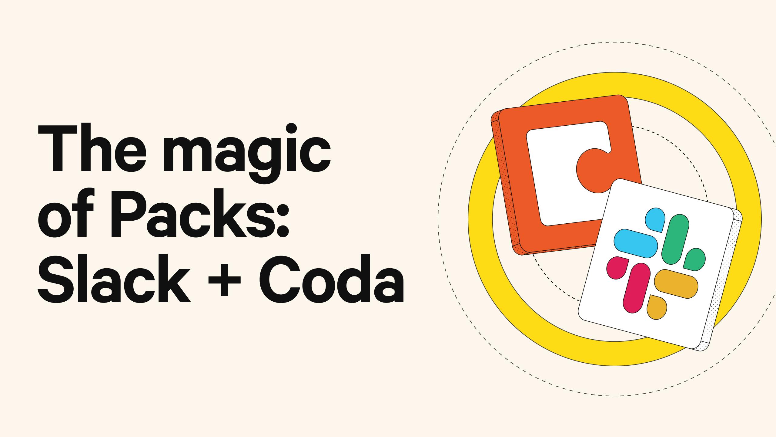 The magic of Packs: Slack + Coda, Slack integration | Webinars